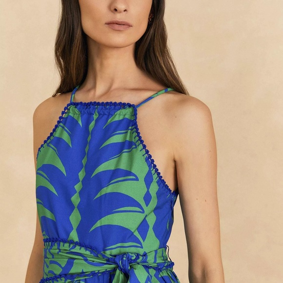 FARM Rio | Dresses | Nwt Farm Rio Blue And Green Pineapple Love Organic ...